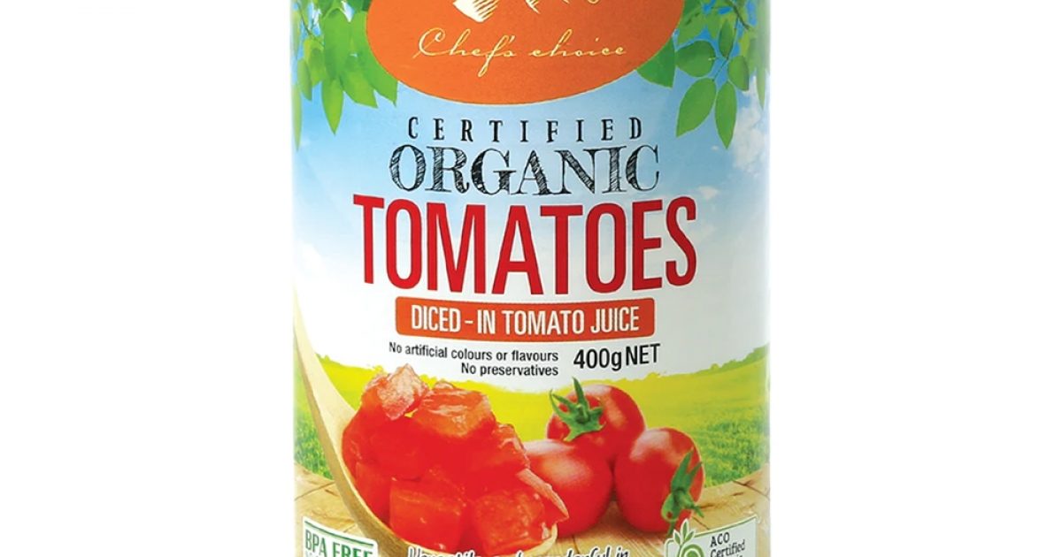 Chef's Choice Certified Organic Tomatoes Diced - In… | Natures Works