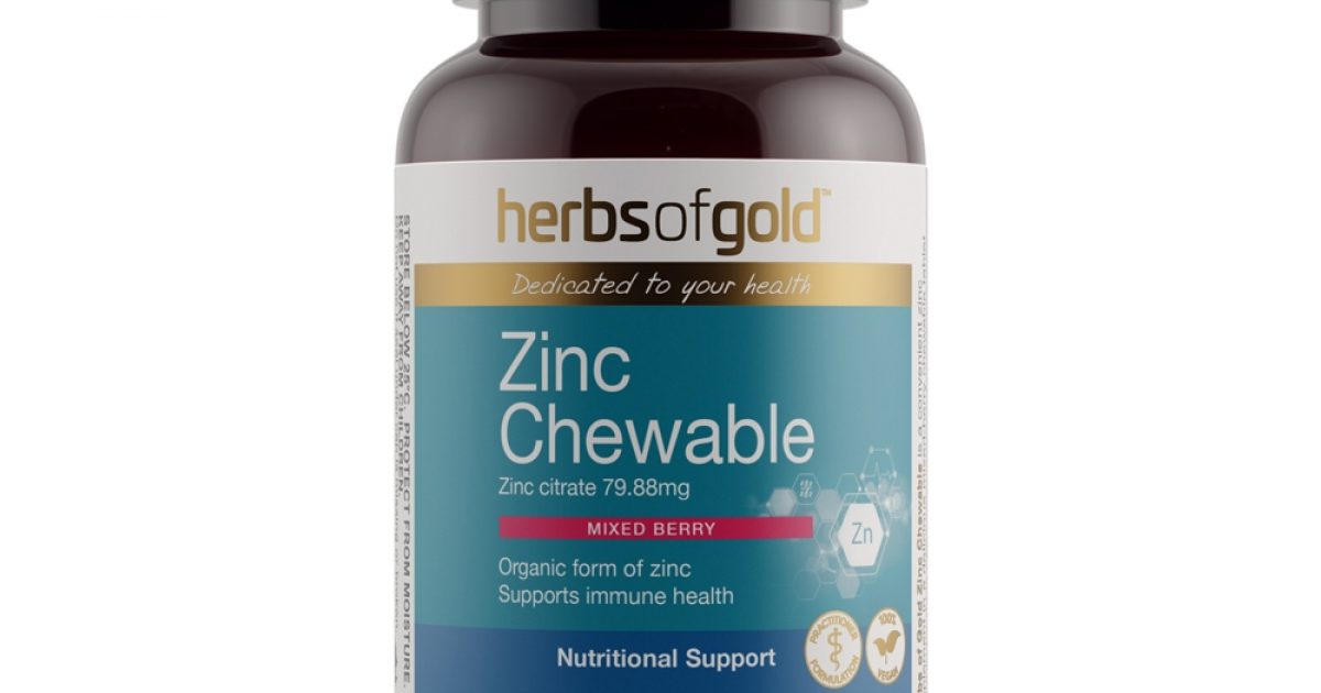 Herbs of Gold Zinc Chewable | Natures Works