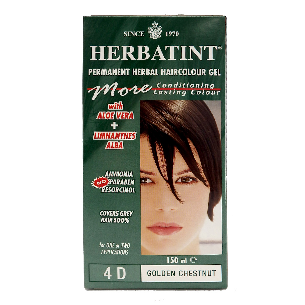 Herbatint Herbal Haircolour Gel 4D Golden Chestnut | Natures Works