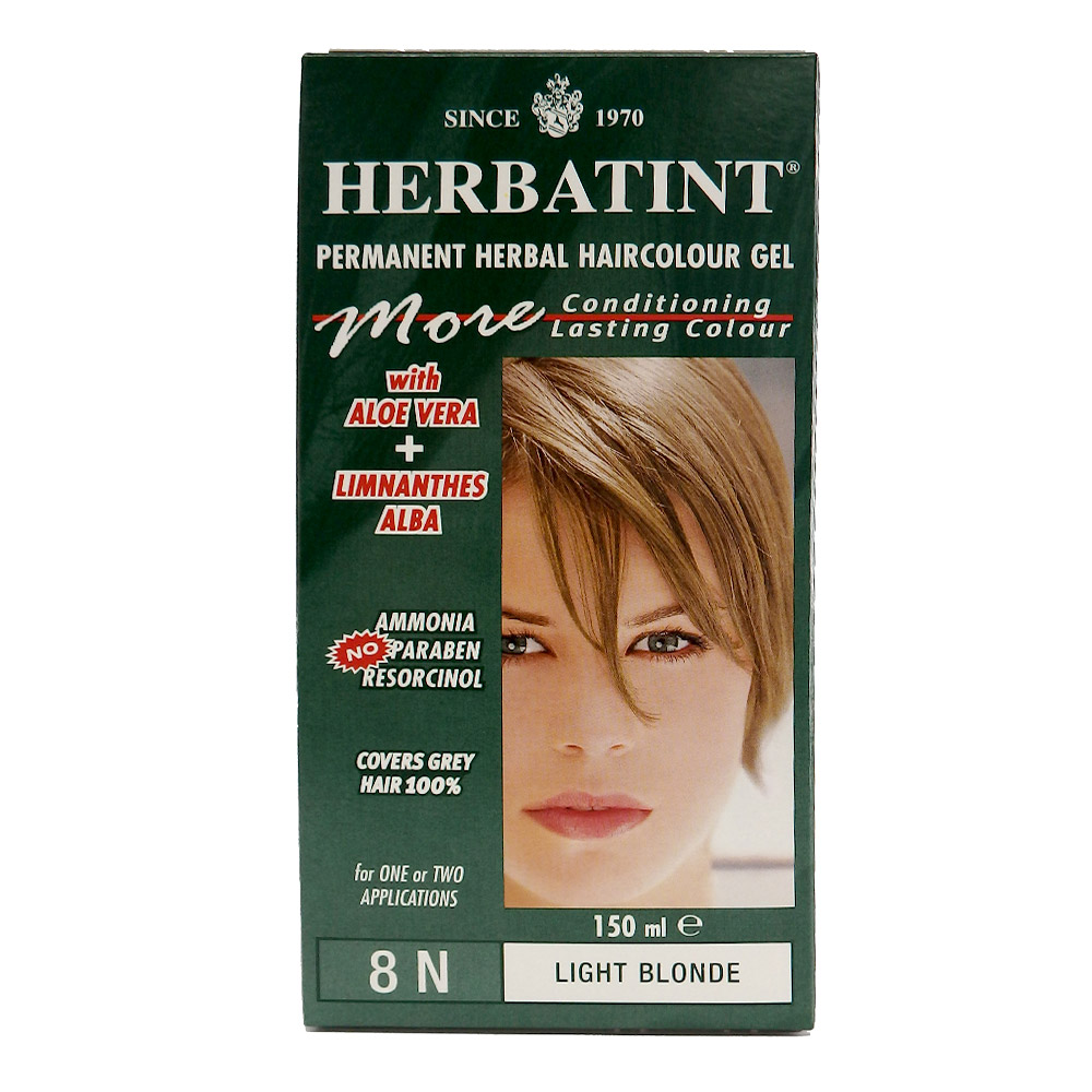 Herbatint Herbal Haircolour Gel 8N Light Blonde | Natures Works